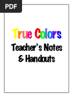 True Colors Personality Test | PDF | Emotions | Psychology