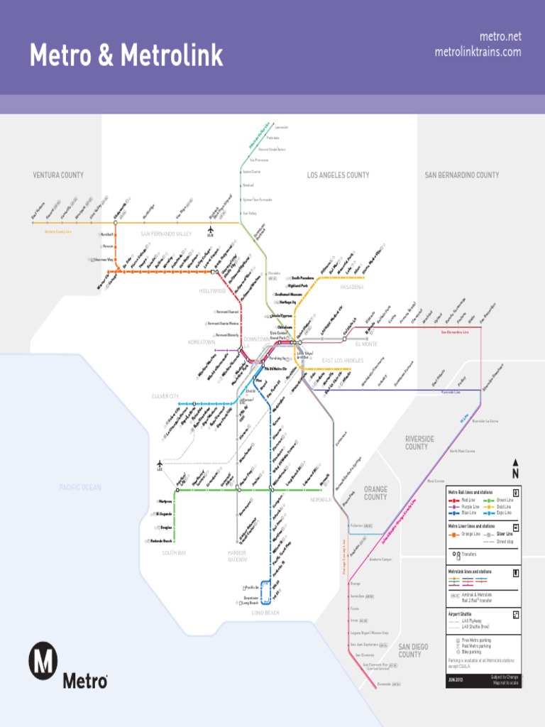 Metro Metrolink Map | PDF | Passenger Rail Transport | Rail Infrastructure