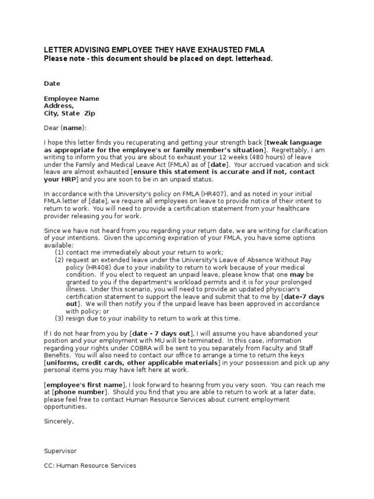 Fmla Expired | PDF | Family And Medical Leave Act Of 1993 | Employment