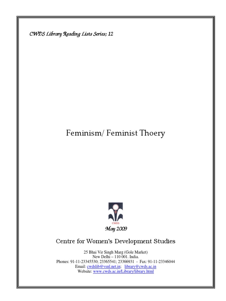 12.feminism Feminist Theory | PDF | Feminism | Gender Studies