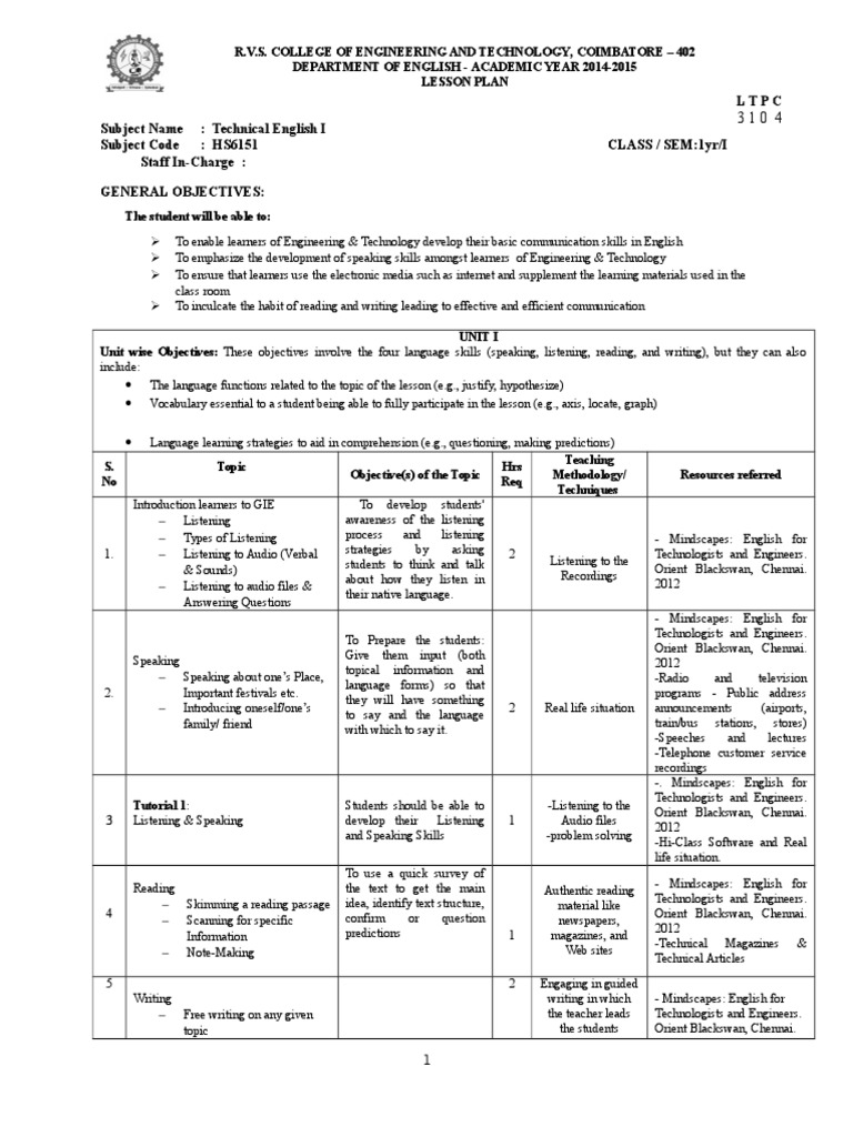 Lp_format_ 2014- Revised 2 | Reading (Process) | English Language