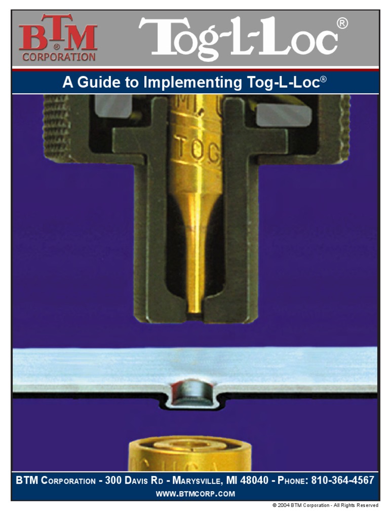 Implementing Tog L Loc | PDF | Engineering Tolerance | Sheet Metal