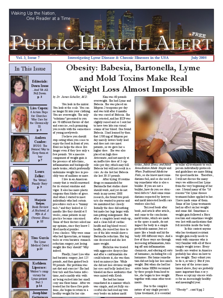Public Health Alert Vol 3, Issue 7 | PDF | Lyme Disease | Food And Drug ...