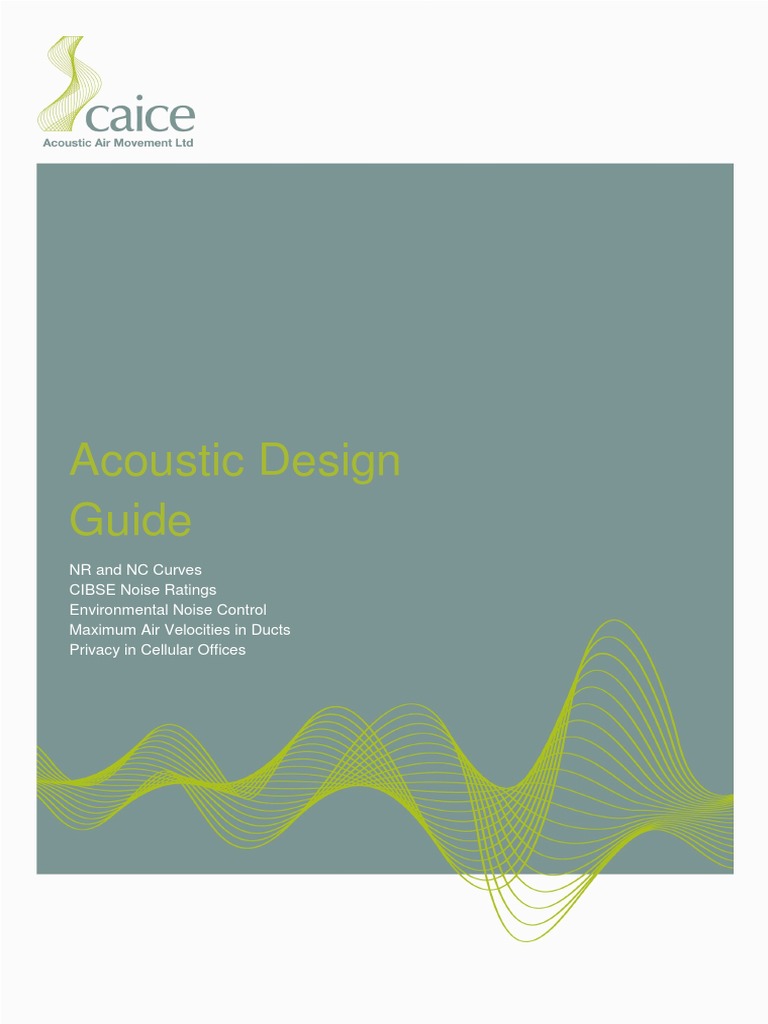 CAICE Acoustic Design Guide Overview | PDF | Noise | Decibel