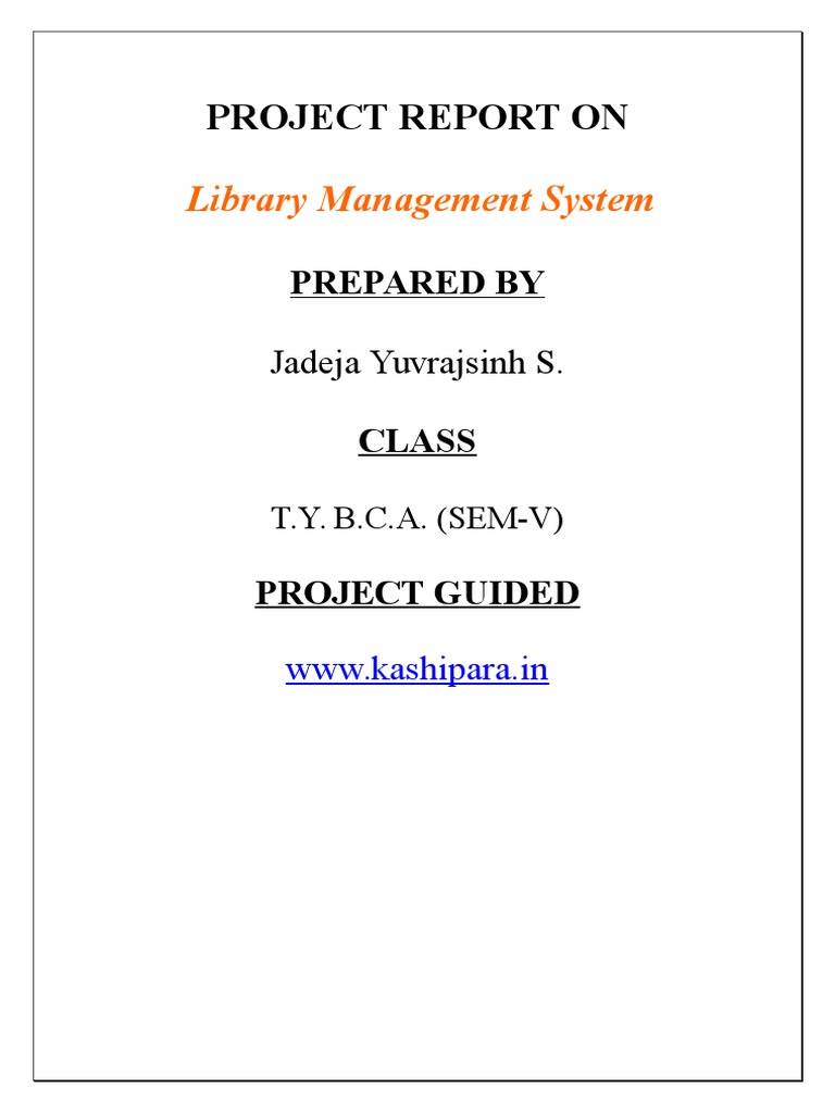 Project Report (Library Management System) | Basic | Databases