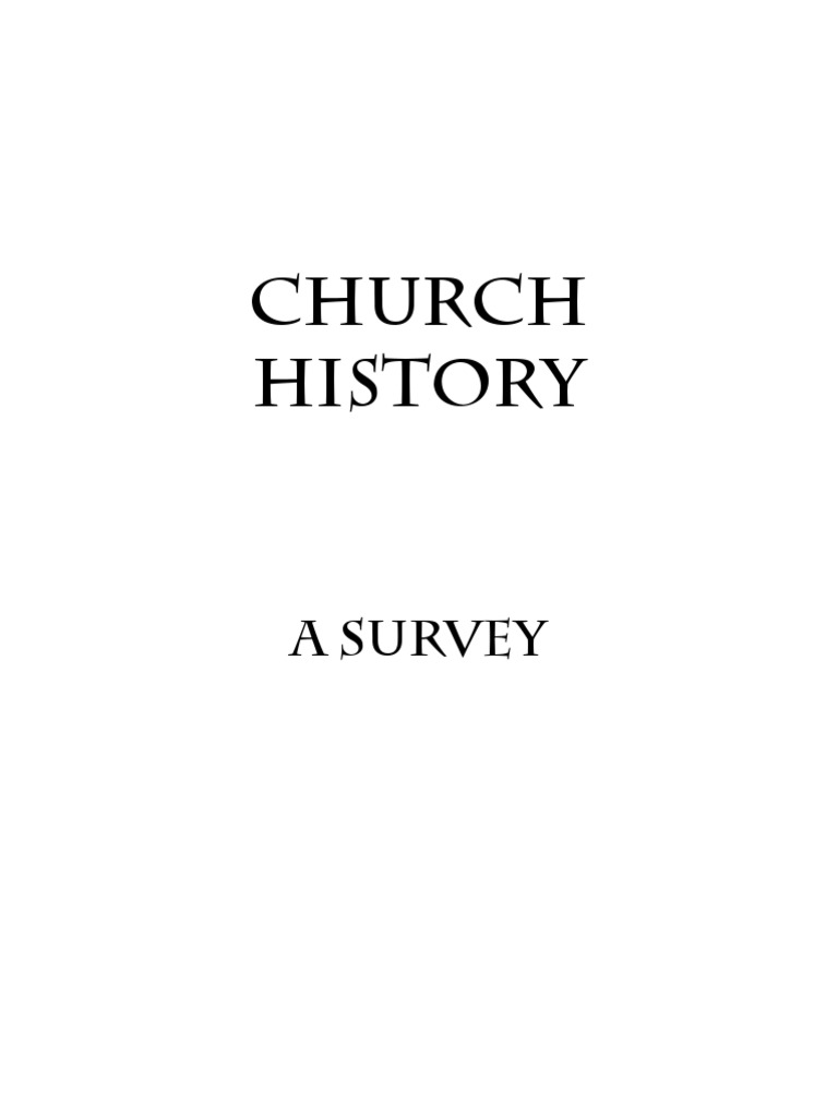 Overview of Church History | PDF | Church Fathers | Paul The Apostle