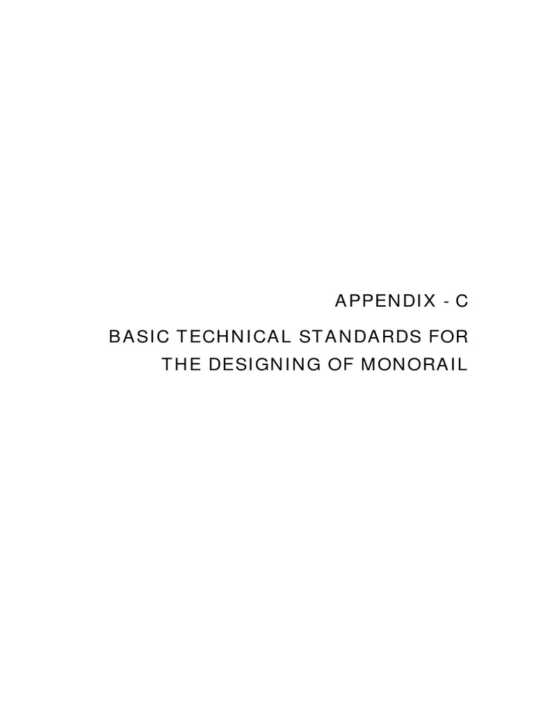 Appendix C (Monorail) | PDF | Track (Rail Transport) | Rail Transport