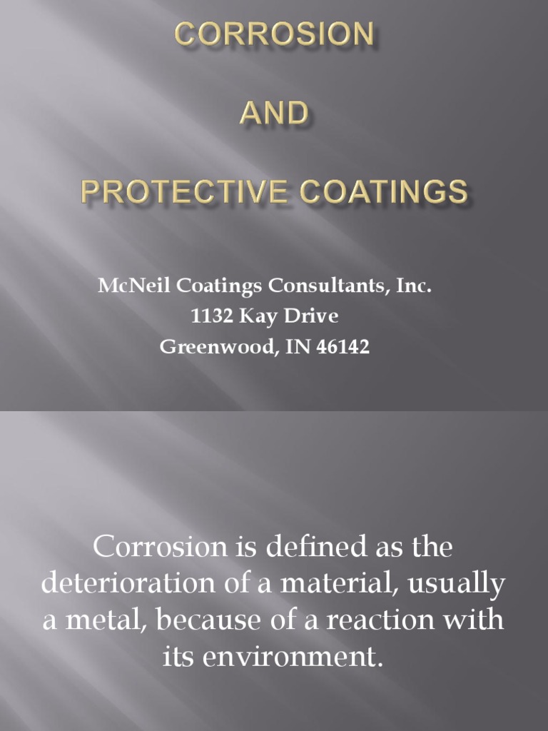 Corrosion and Protective Coating | PDF | Rust | Corrosion