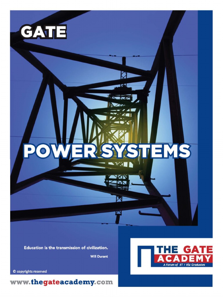 GATE Power Systems Book | PDF | Electric Power Transmission | Electric ...