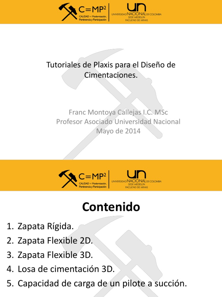 Cimentaciones Diseño Con Plaxis | PDF | Point and Click | Ventana ...