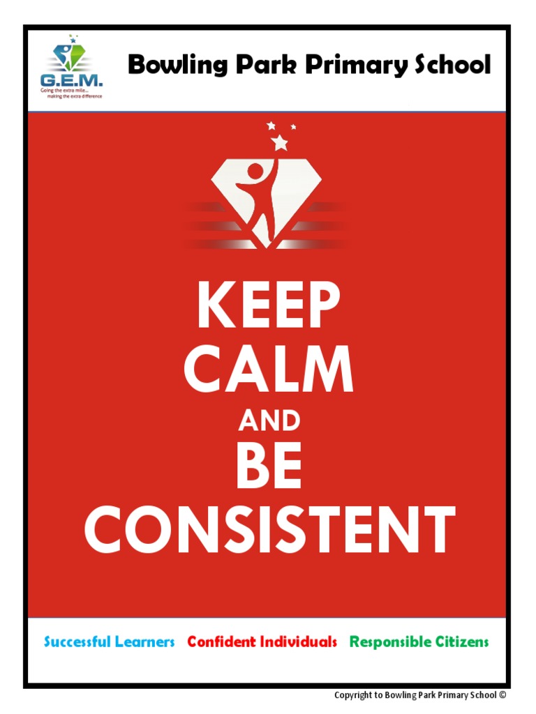 Keep Calm and Be Consistent Booklet | PDF | Phonics | Teachers