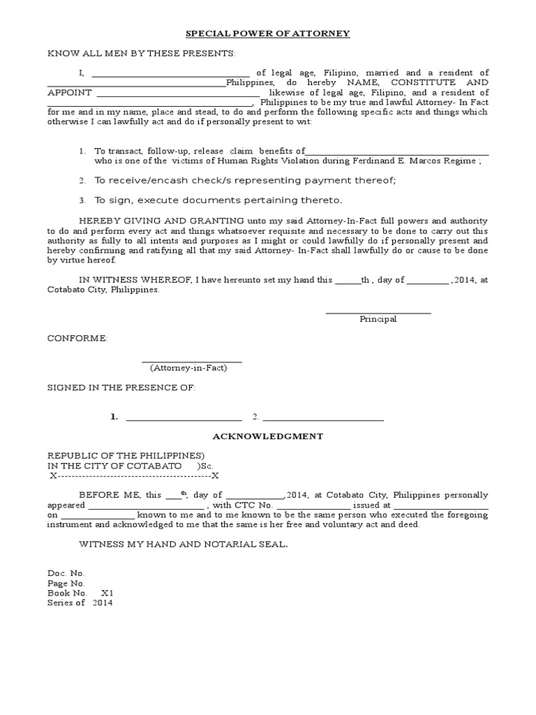 Power of Atty | PDF