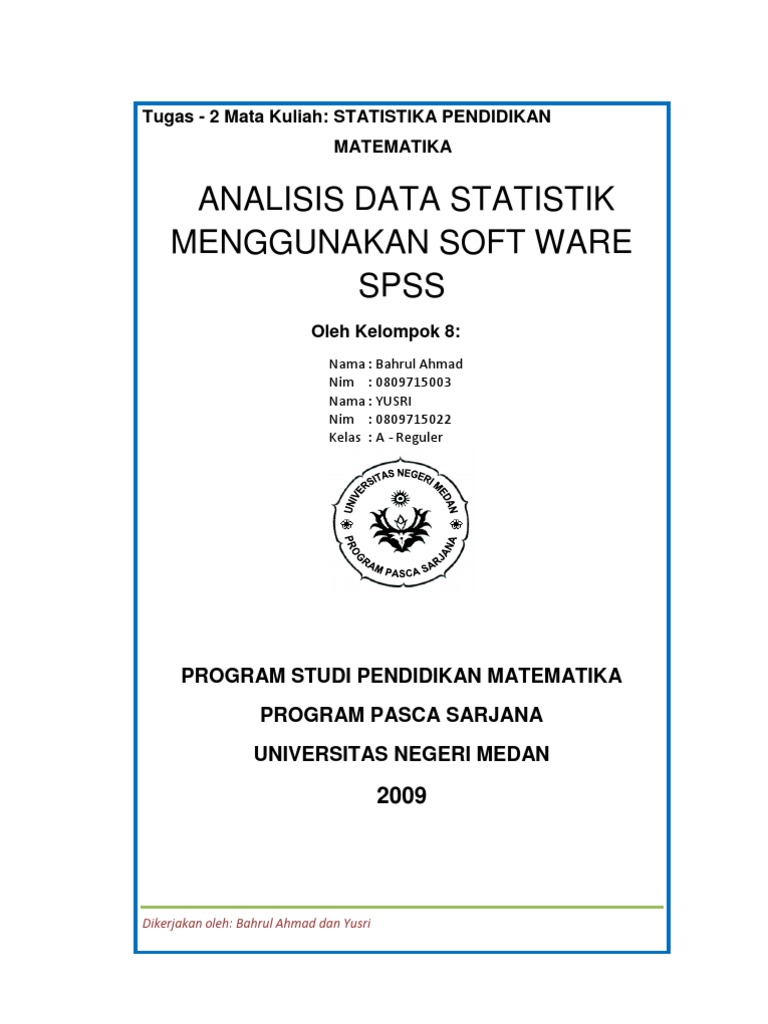Tugas Perhitungan ANAVA Tiga Jalur Denga SPSS 17.0 Final | PDF