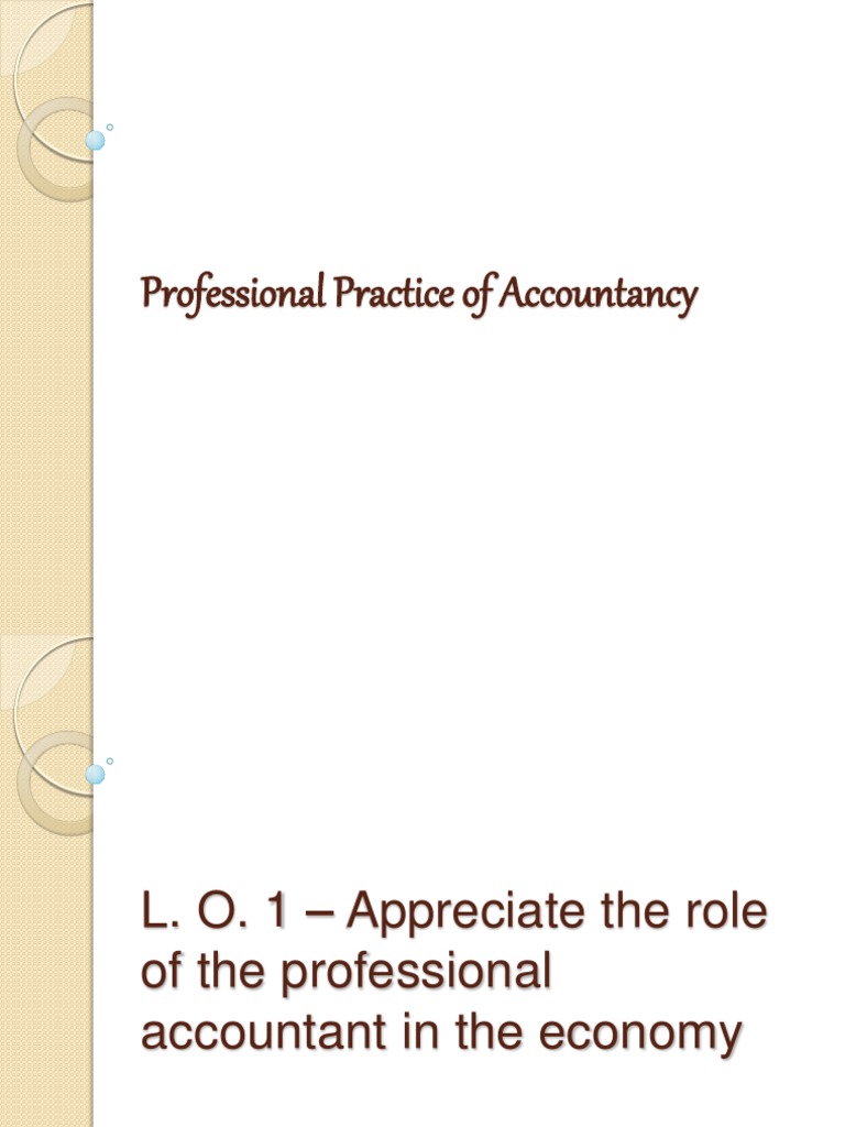 Professional Practice of Accountancy | Certified Public Accountant ...