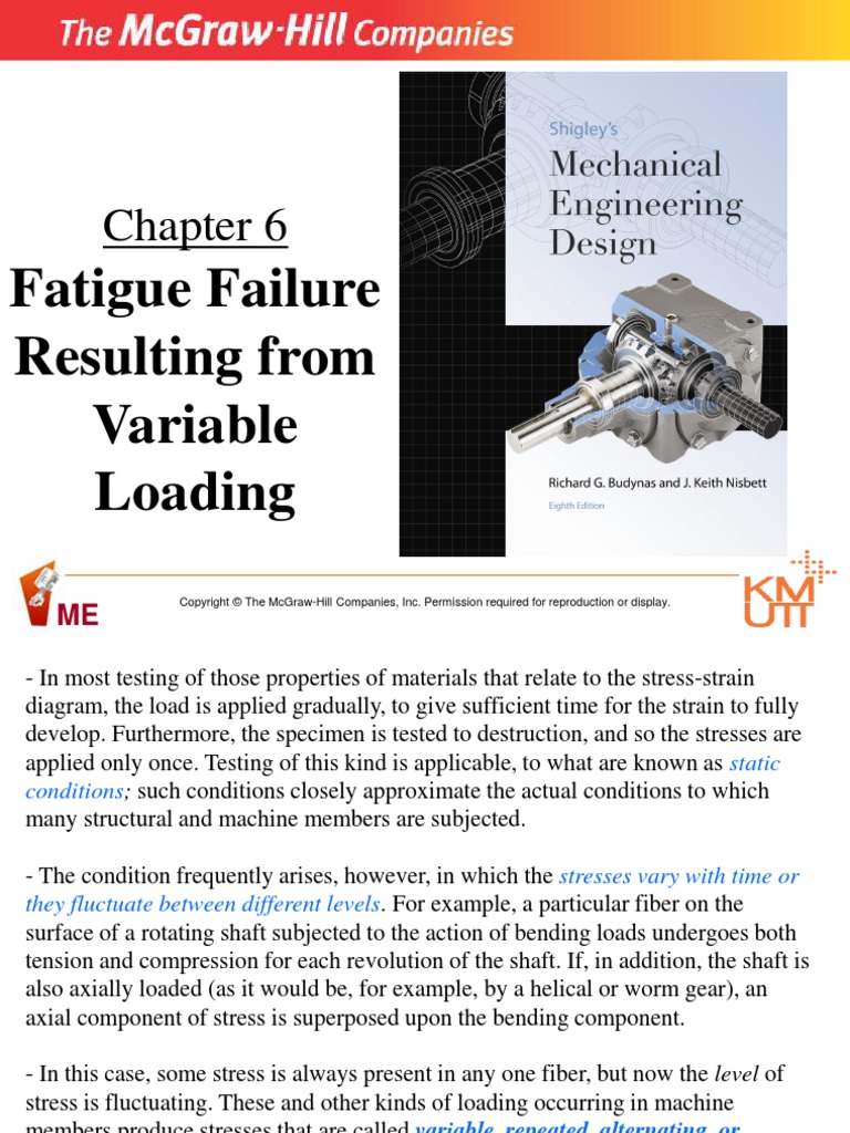 6.fatigue Failures Resulting From Variable Loading | Download Free PDF | Fracture | Strength Of ...