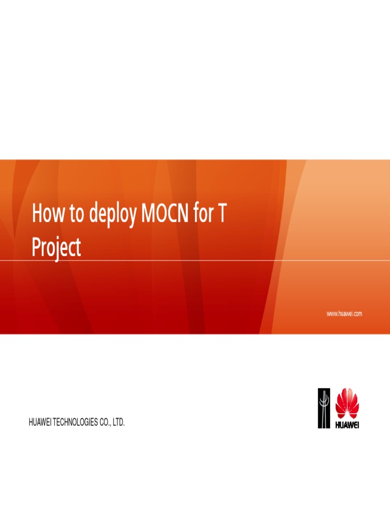 MOCN Deployment Guide for RAN Sharing | PDF | High Speed Packet Access ...