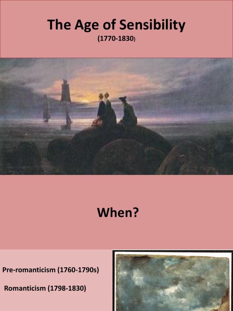 The Age of Sensibility (1770-1830 | PDF | Romanticism | American Revolution