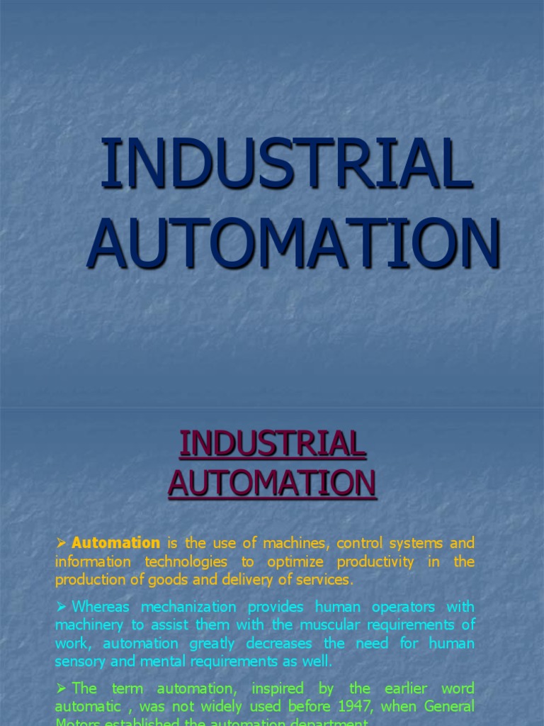 Industrial Automation | PDF | Programmable Logic Controller | Automation