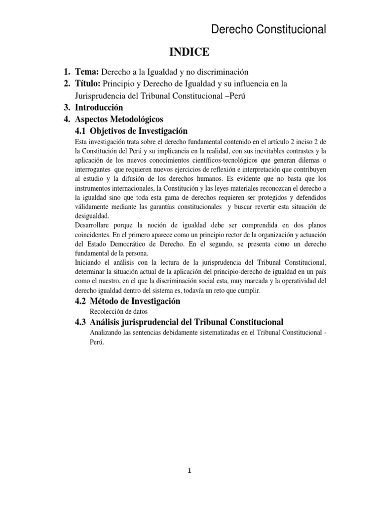 30 Sentencias CONSTI | PDF | Discriminación | Derecho Constitucional