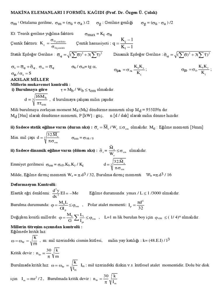 Makina El I Formul Kagidi | PDF