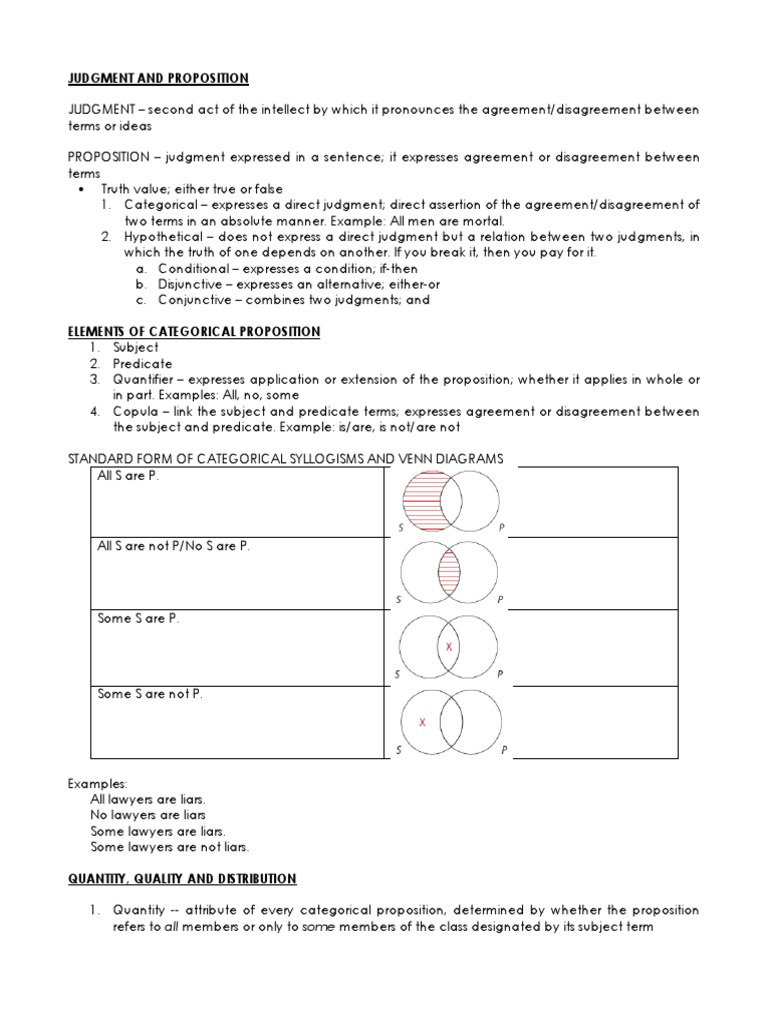 PHL 102 Judgment and Proposition | PDF | Proposition | Truth