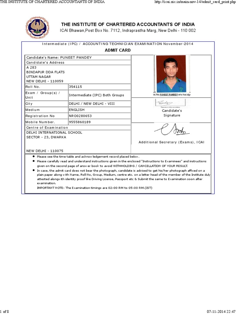 The Institute of Chartered Accountants of India | PDF | Calculator ...