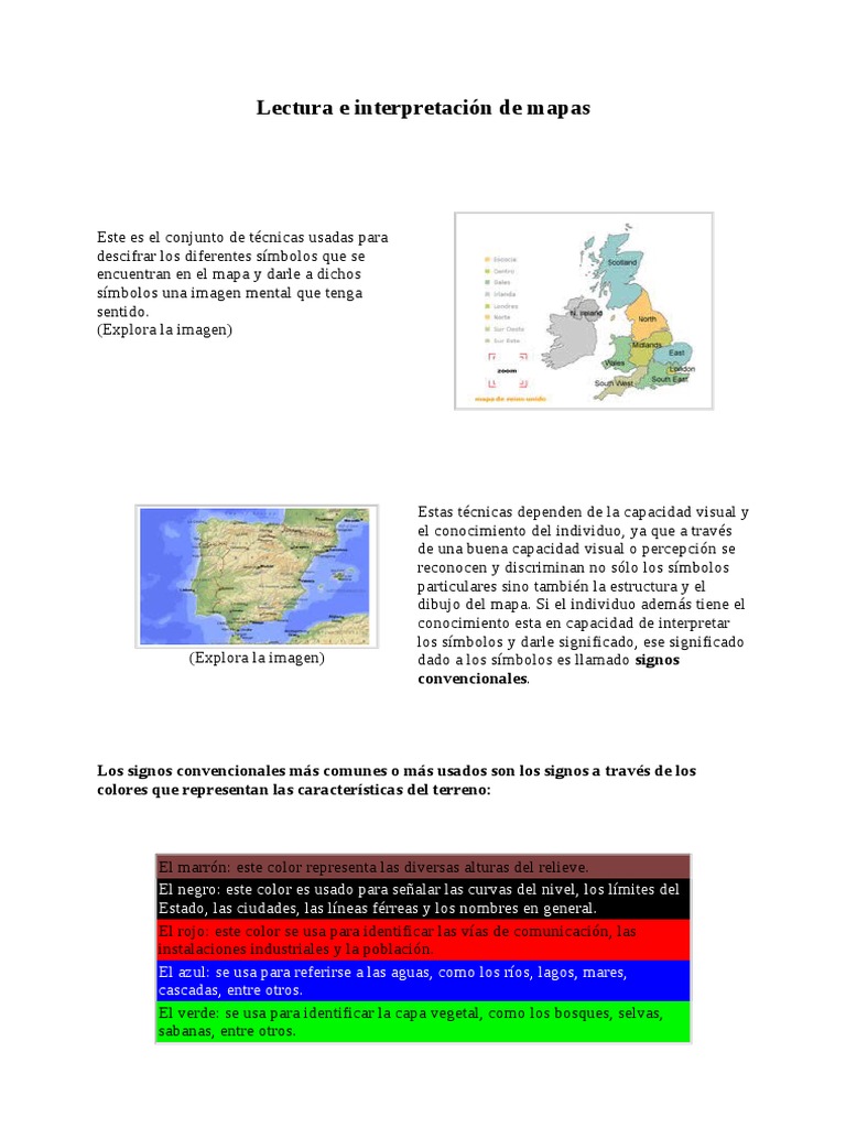 Lectura e Interpretación de Mapas | PDF | Hora | Longitud