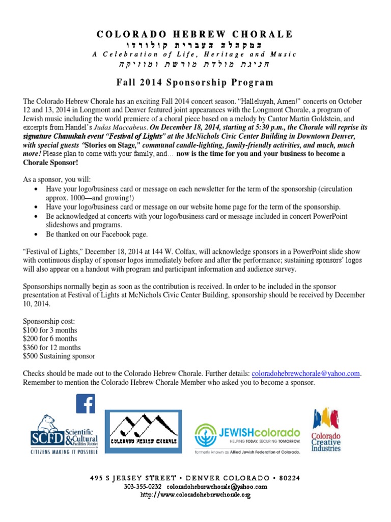 Letter Sponsor 2014. | PDF | Cheque | Business