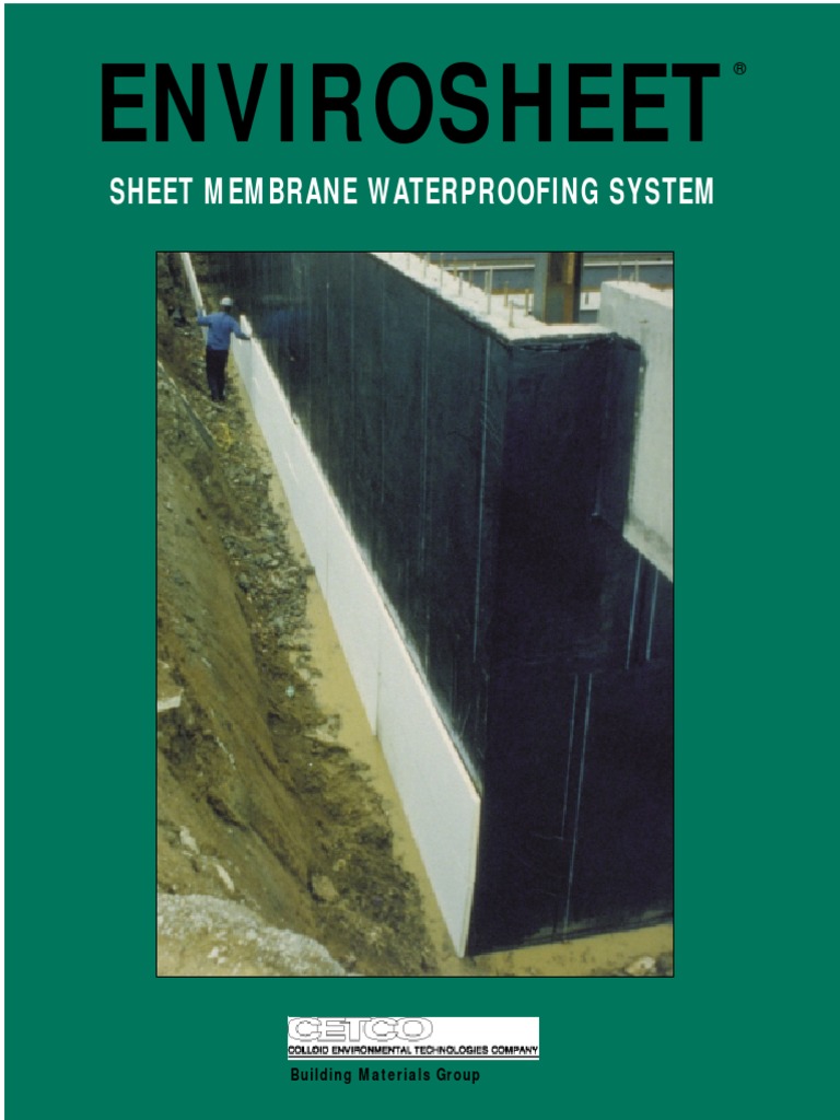 Sheet Membrane Waterproofing System | PDF | Concrete | Building Materials