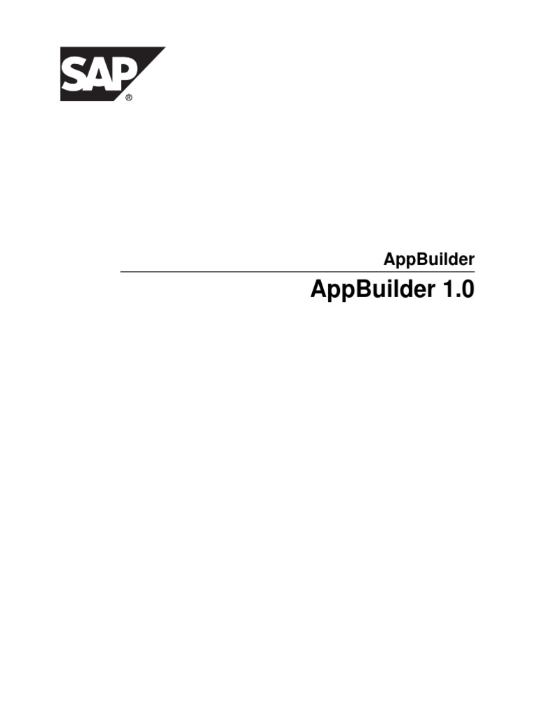 Sap Ui5 App Builder Pdf Command Line Interface Xcode