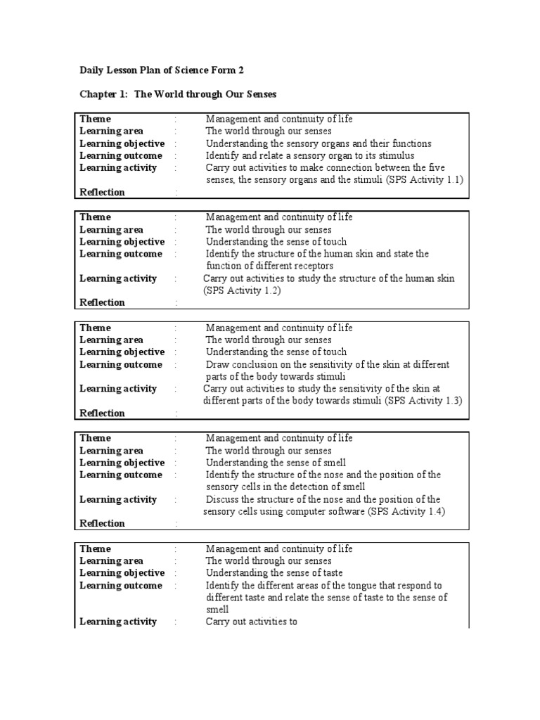 08 - The World Through Our Senses | PDF | Senses | Stimulus (Physiology)