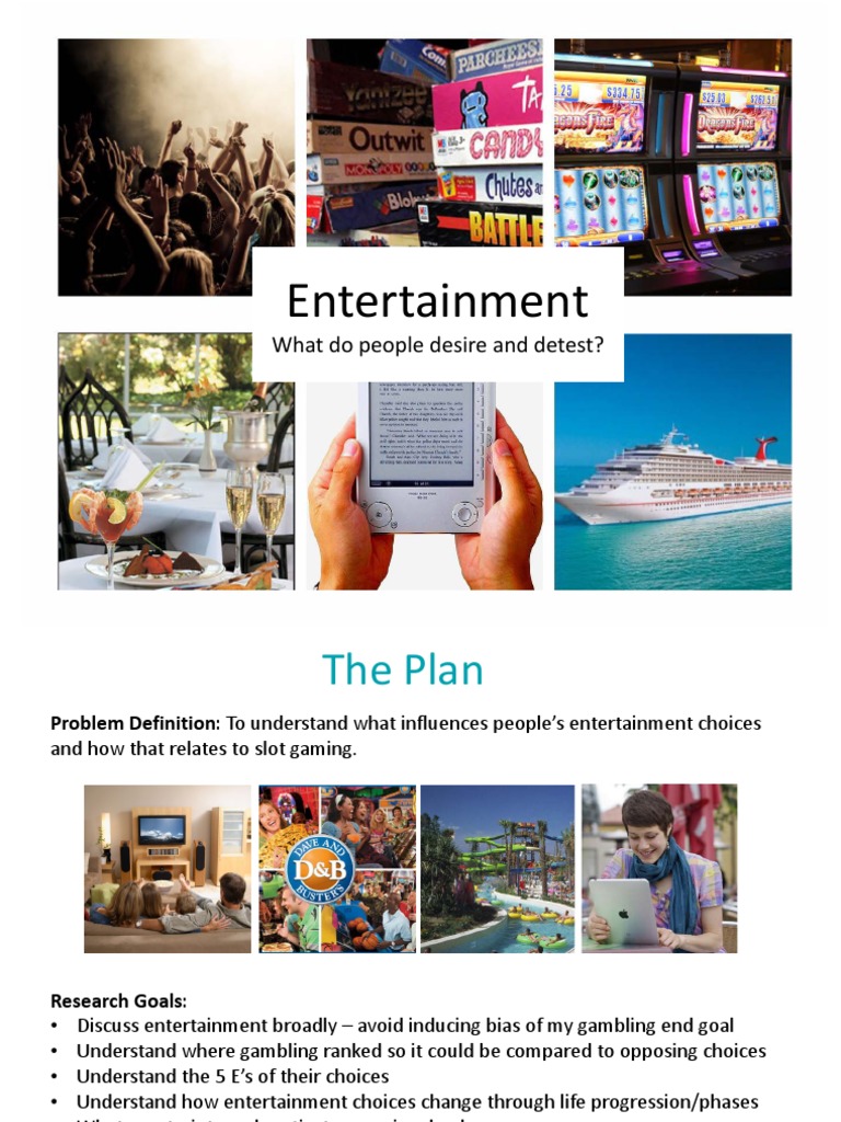 Entertainment Preferences & Motivations | PDF | Gambling | Millennials