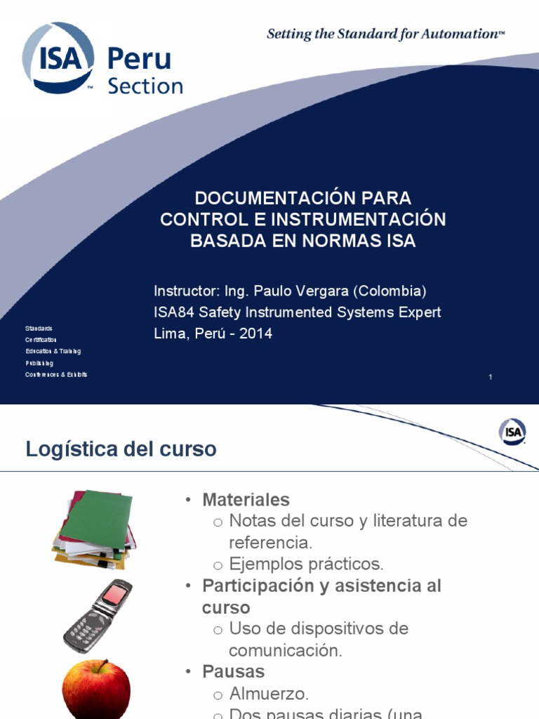 Documentación para Control e Instrumentación Basados en Normas ISA ...