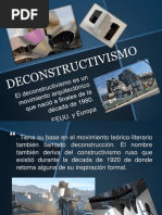 Deconstructivismo | PDF | Medios de arte | Diseño arquitectonico