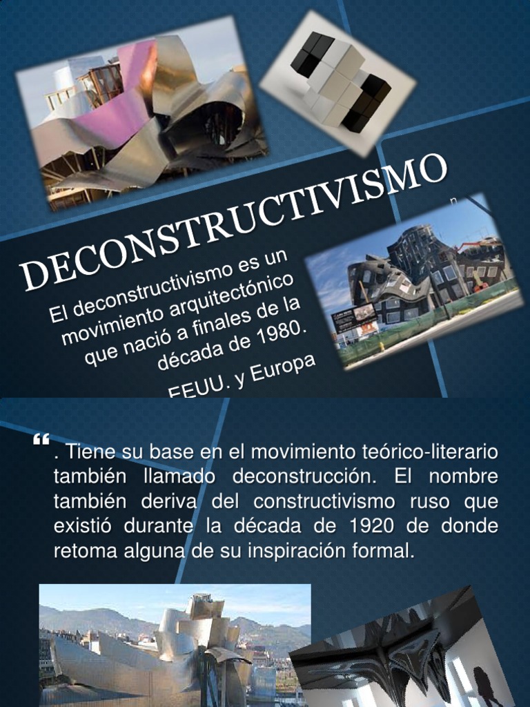Deconstructivismo | PDF | Crítica de arte | Movimientos filosóficos