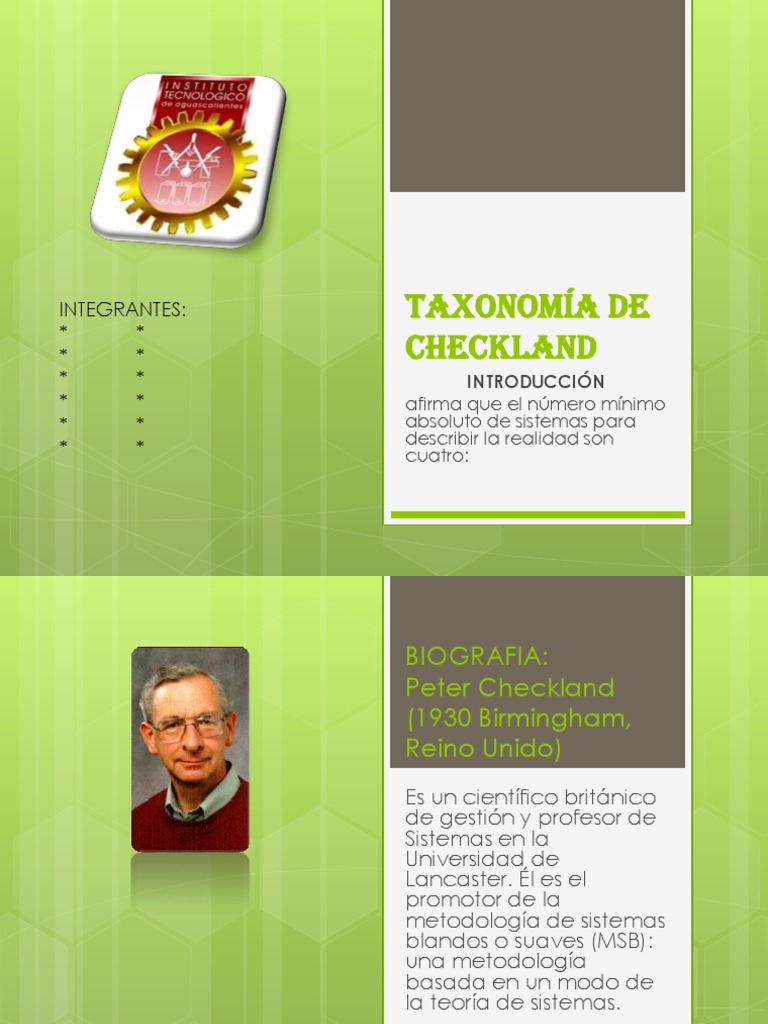 Metodología de Sistemas de Checkland | PDF | Física | Taxonomía (biología)
