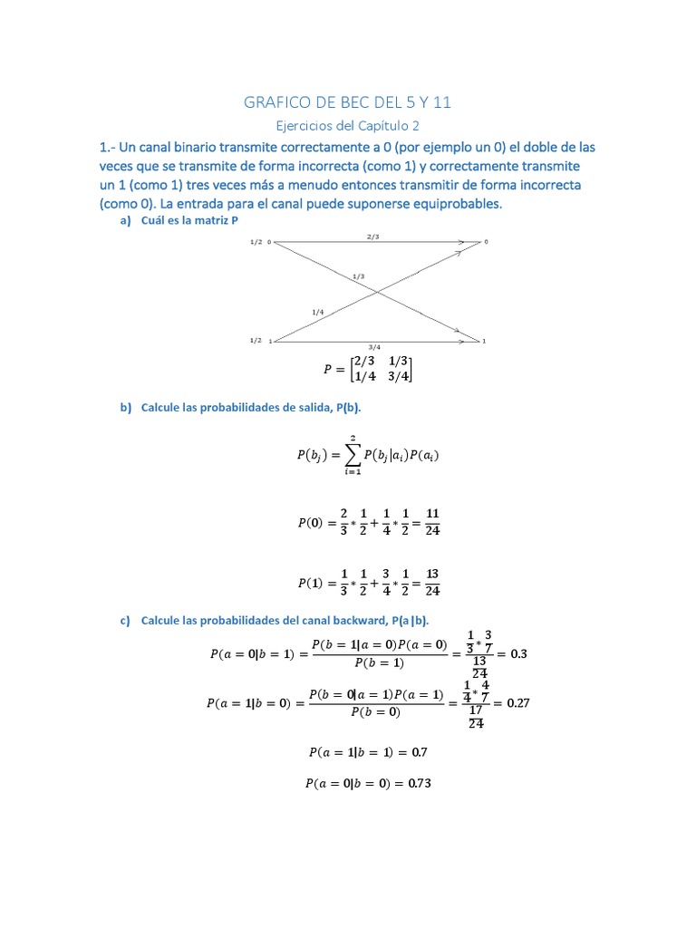 G3 Ejercicios Cap2 | PDF | Probabilidad | Información
