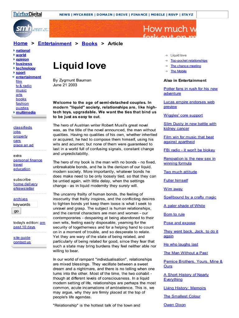 Liquid Love | PDF