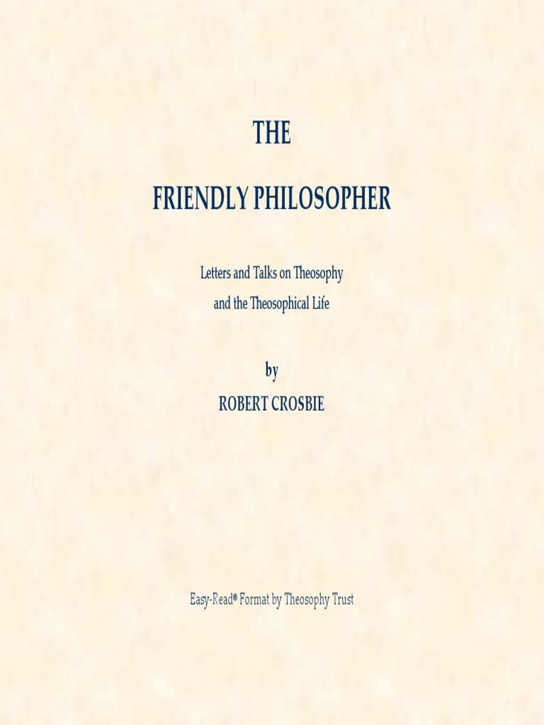 Robert Crosbie - The Friendly Philosopher | PDF | Theosophy | Helena ...