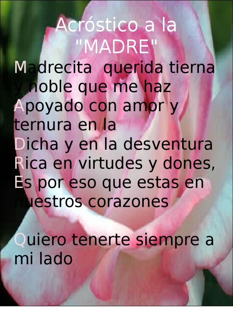 Acróstico A La Madre | PDF