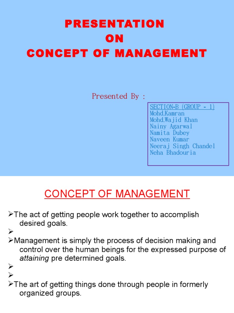 Overview of Management Concepts | PDF | Science | Emergence