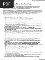 DMV Permit Test Cheat Sheet | PDF | Pedestrian Crossing | Traffic