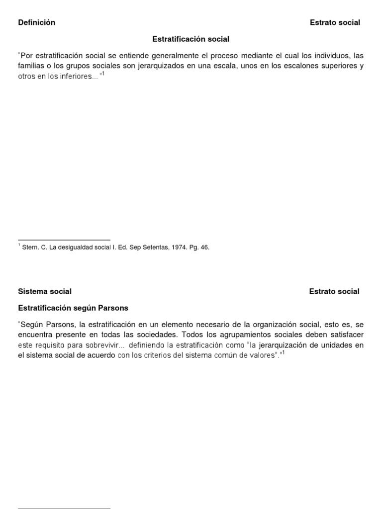 Estrato Social | PDF | Estratificación social | Sociedad