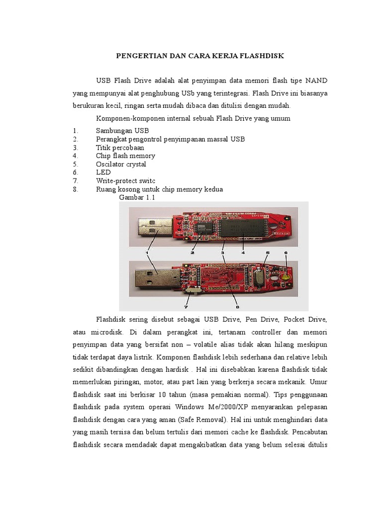 Pengertian Dan Cara Kerja Flashdisk | PDF
