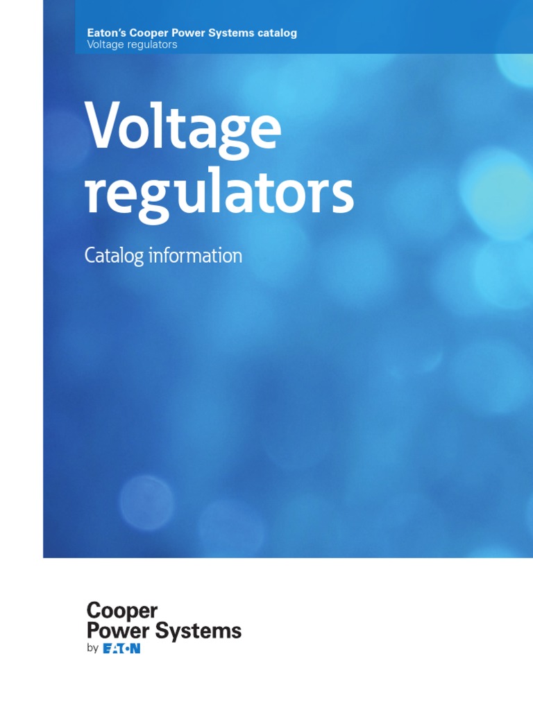 Voltage Regulators: Catalog Information | PDF | Electric Power System ...