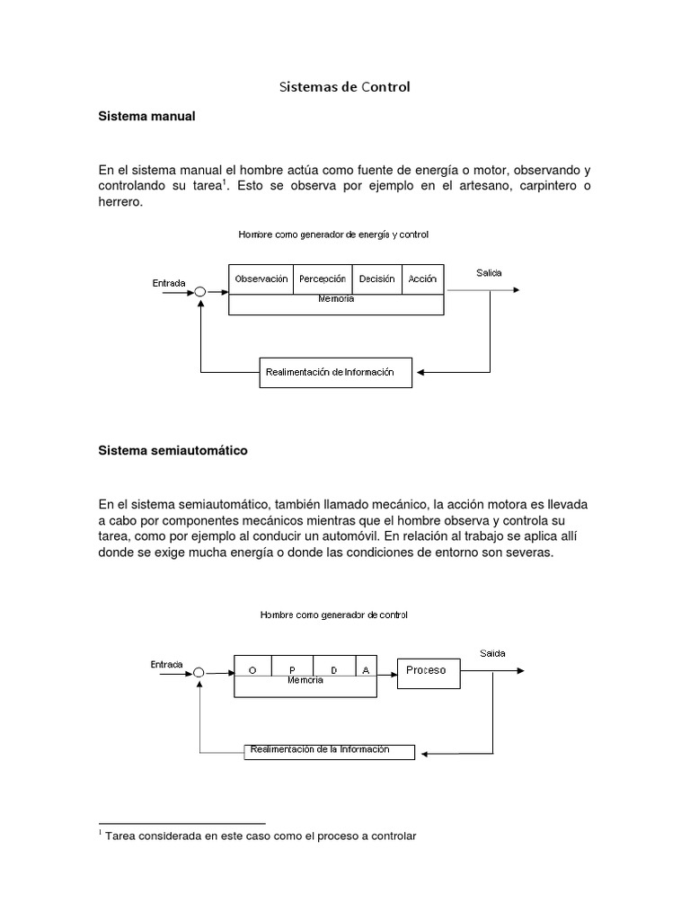 Sistemas de Control | PDF | Sistema de control | Realimentación