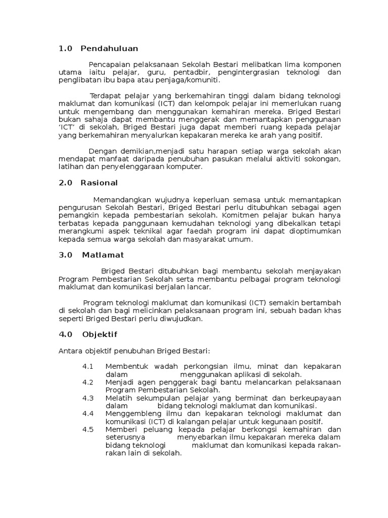 4.garis Panduan Pelaksanaan Briged Bestari | PDF
