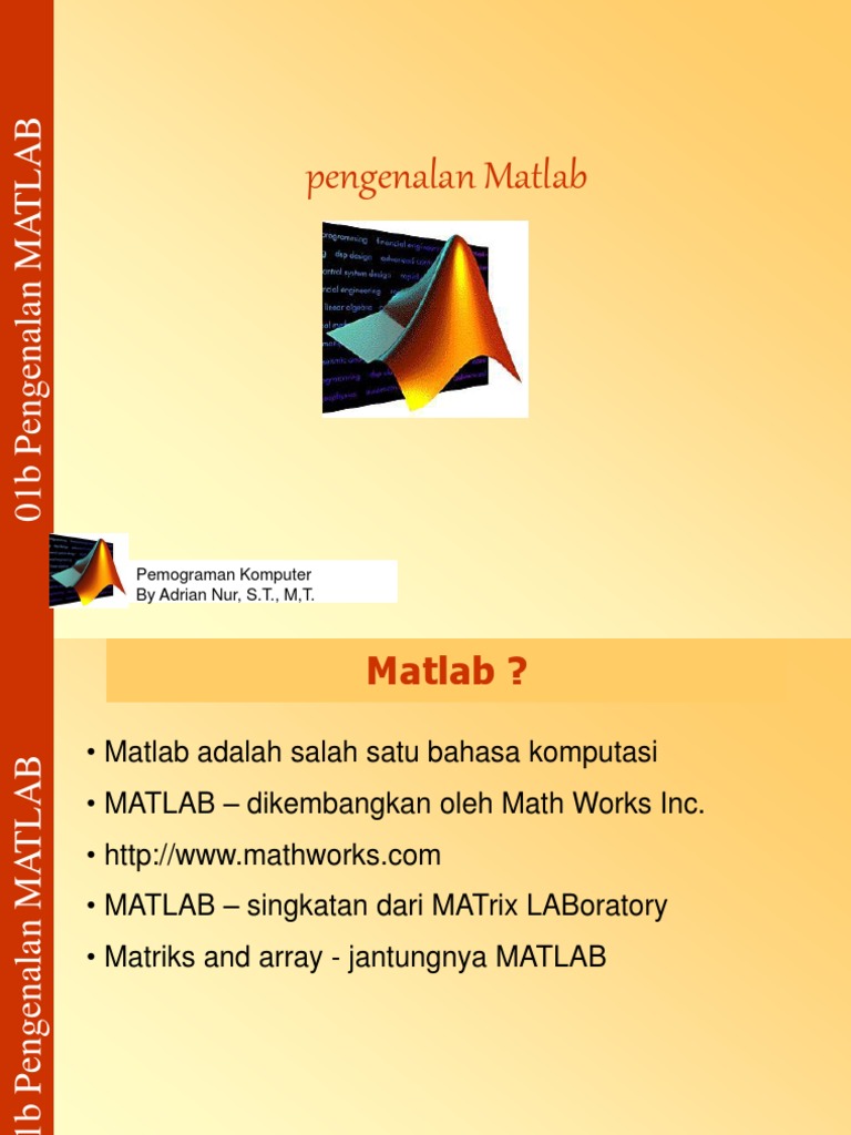 01b Pengenalan Matlab | PDF