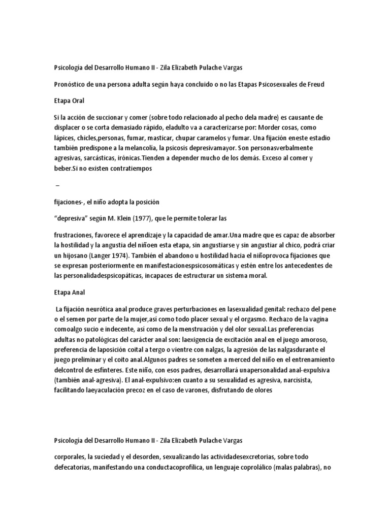 Psicología Del Desarrollo Humano II | PDF | Sexo anal | Mujer