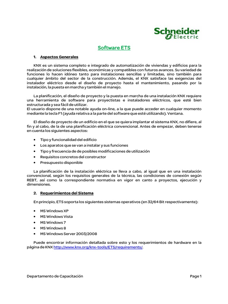 Software ETS | PDF | Microsoft Windows | Sistema operativo